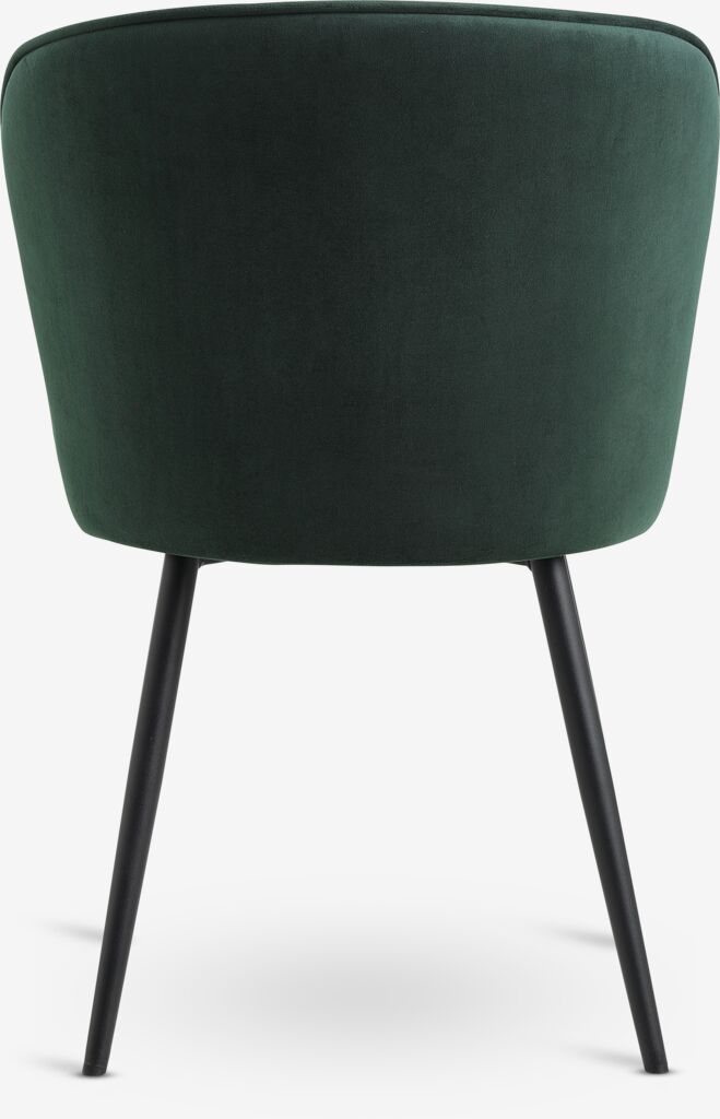 Scaun RISSKOV catifea verde închis/negru