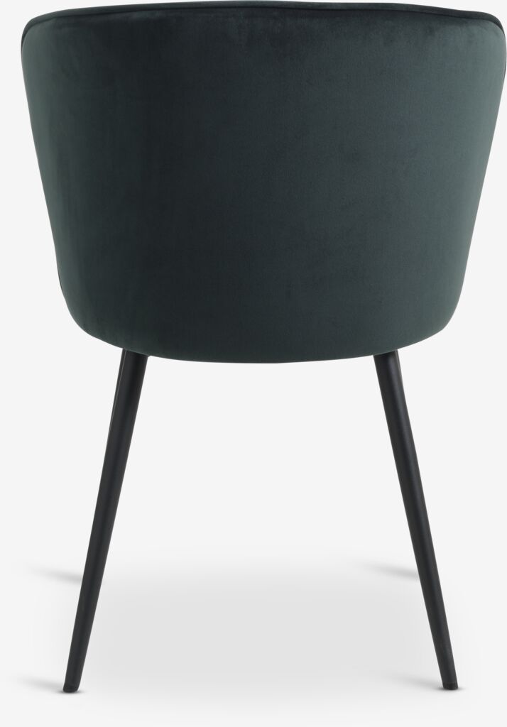 Scaun RISSKOV catifea verde închis/negru