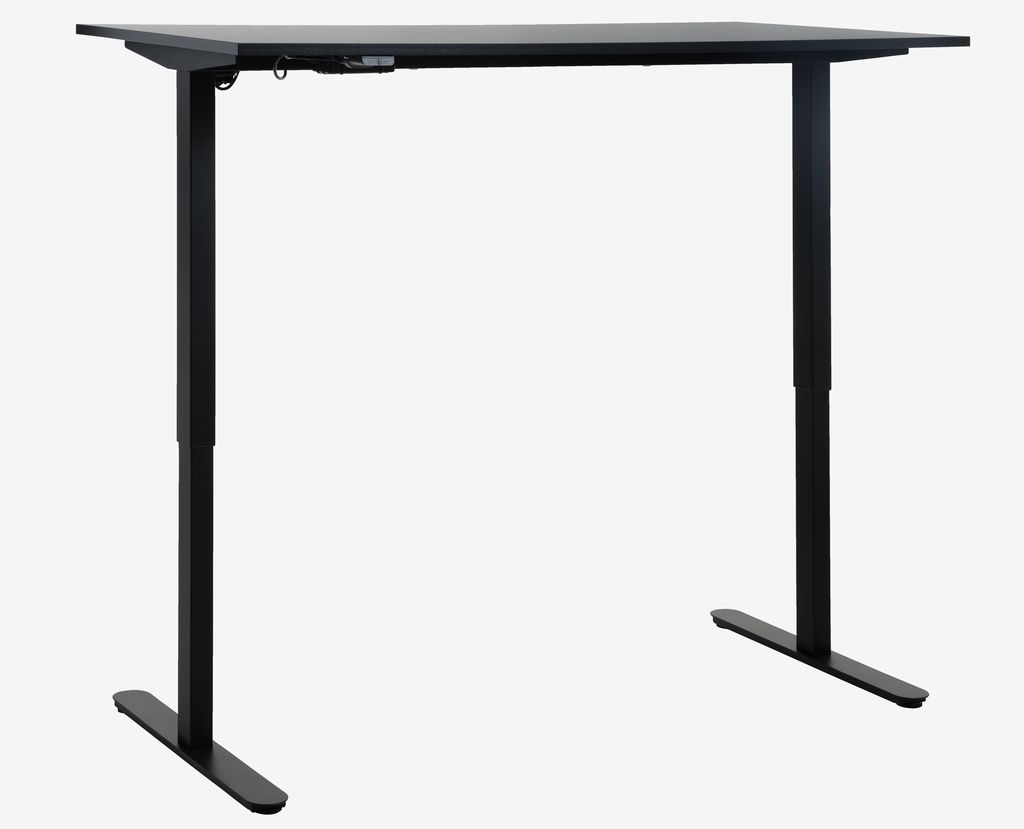 Birou reglabil SLANGERUP 80x160 negru