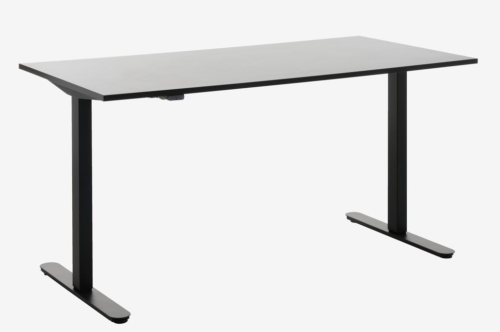 Birou reglabil SLANGERUP 80x160 negru