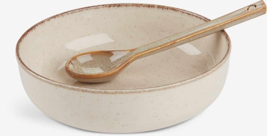 Castron FERDUS Ø15cm ceramică bej