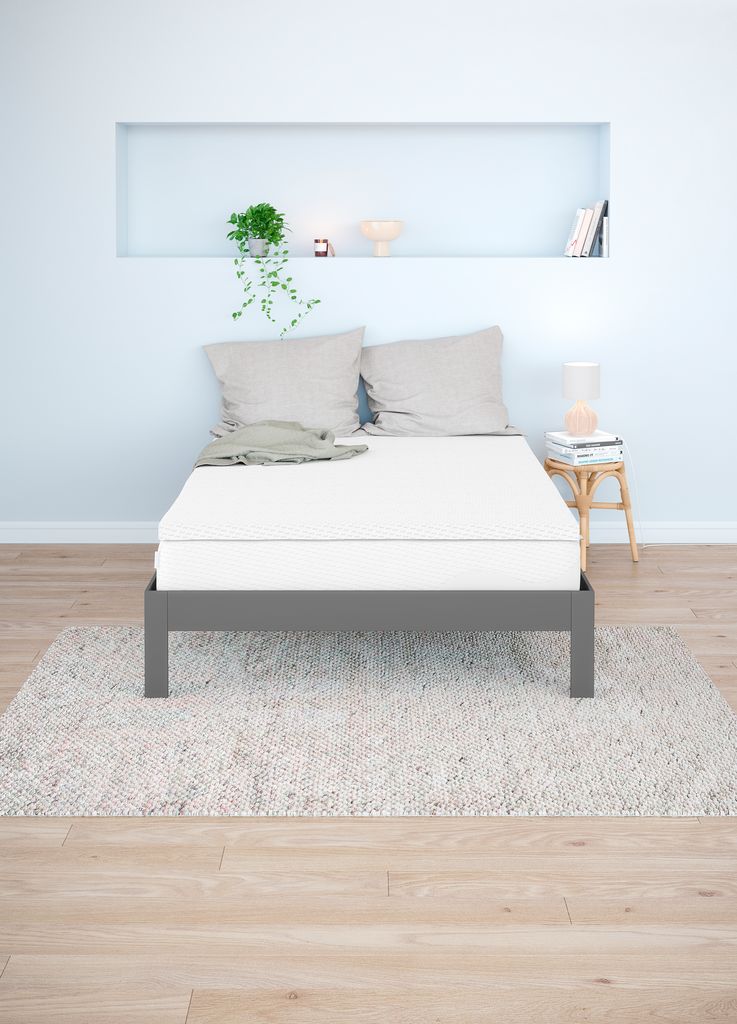 Cadru pat KILDEN 90x200 gri închis