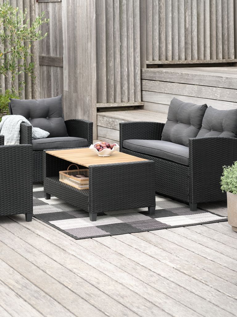 Set terasă VEN 4pers. negru