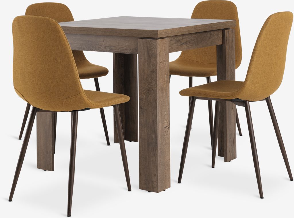 VEDDE 80/160 stejar sălbatic + 4 JONSTRUP galben curry