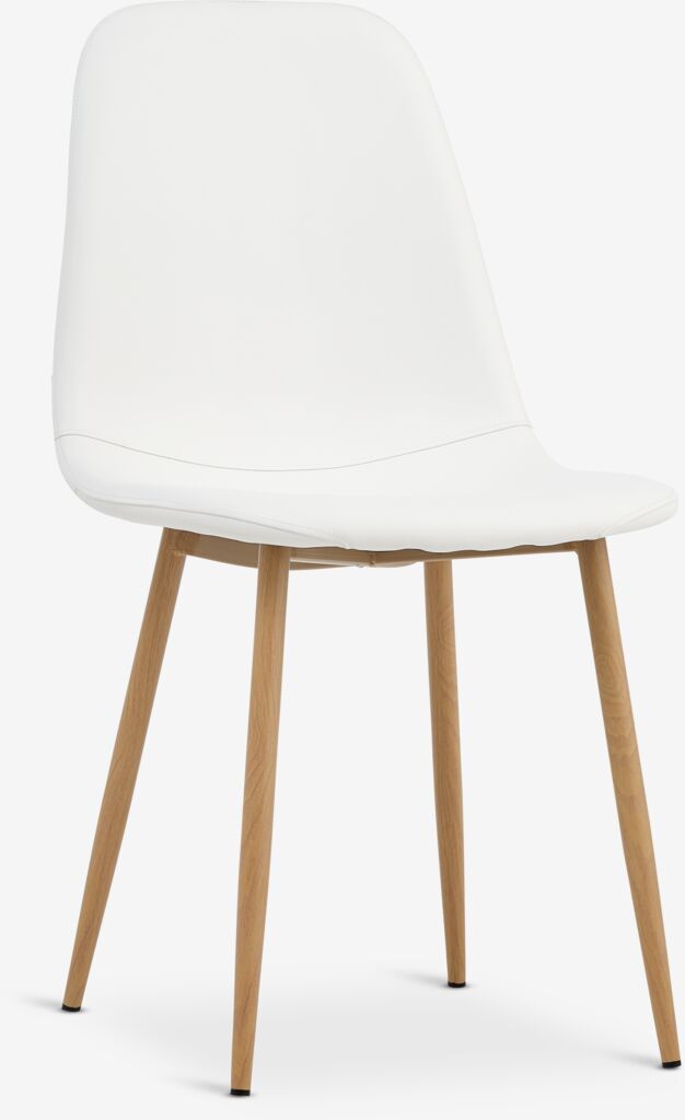 Scaun JONSTRUP alb/stejar